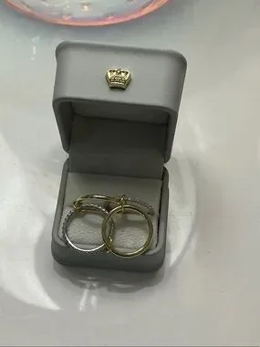 Jewelry | Gold And Silver Interlocking Hoop Rings | Poshmark